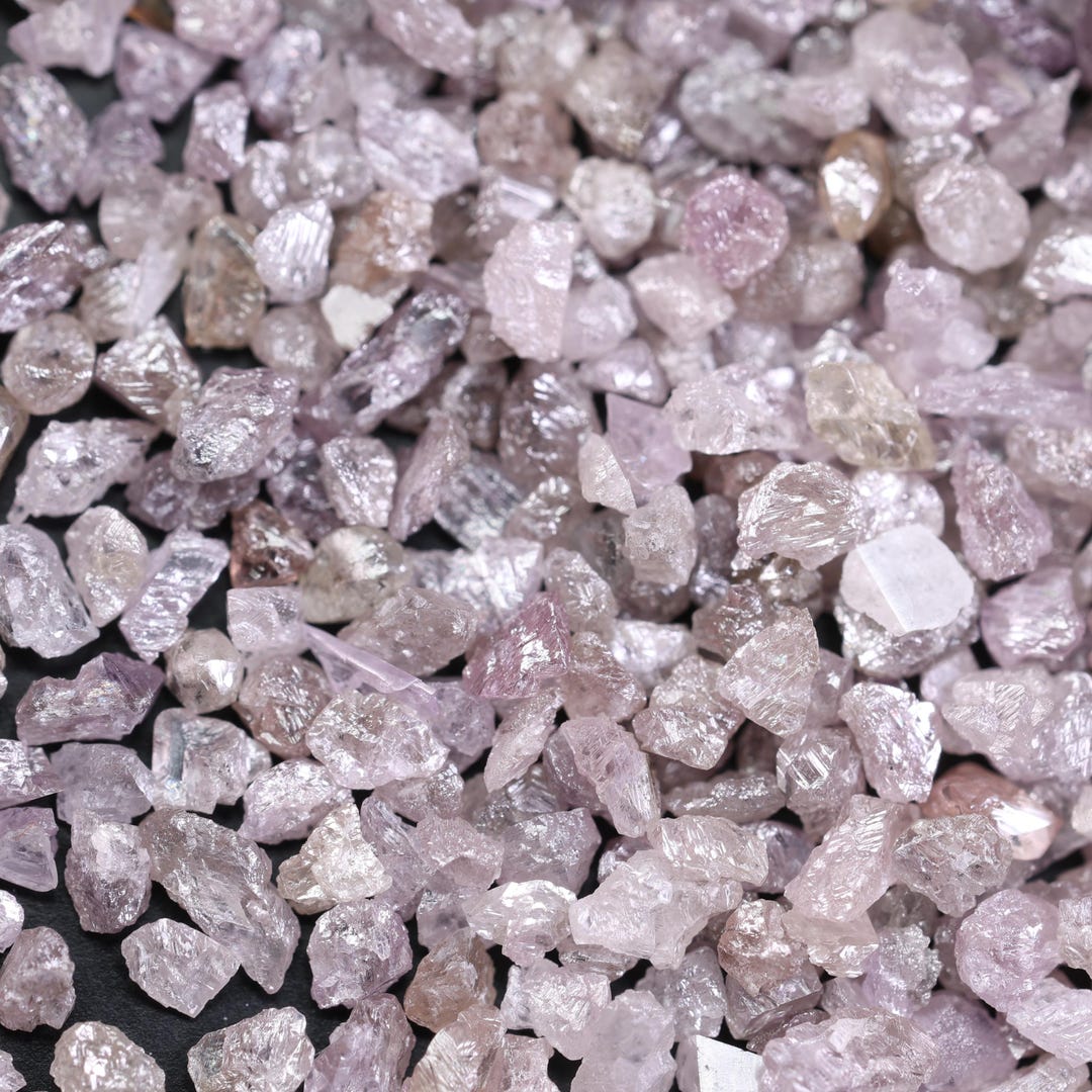 Natural Rough Pink Diamond Lot, Untreated Uncut Earth-mined Raw Diamond ...