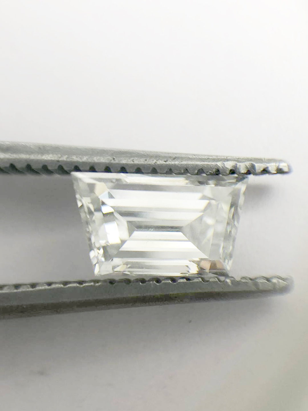 Trapezoid Step Cut Lab Grown Diamond Engagement Ring CVD-HPHT Diamond ...