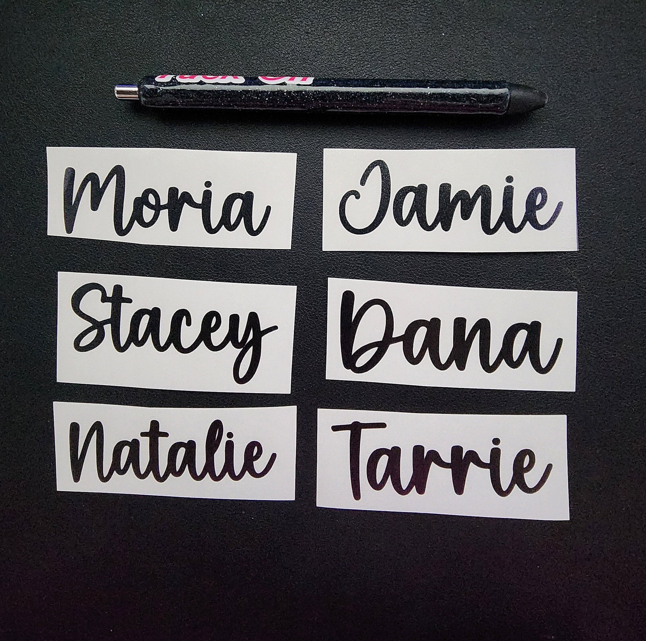 Personalized Vinyl Decals Custom Name Decals Wedding Favor Sticker ...