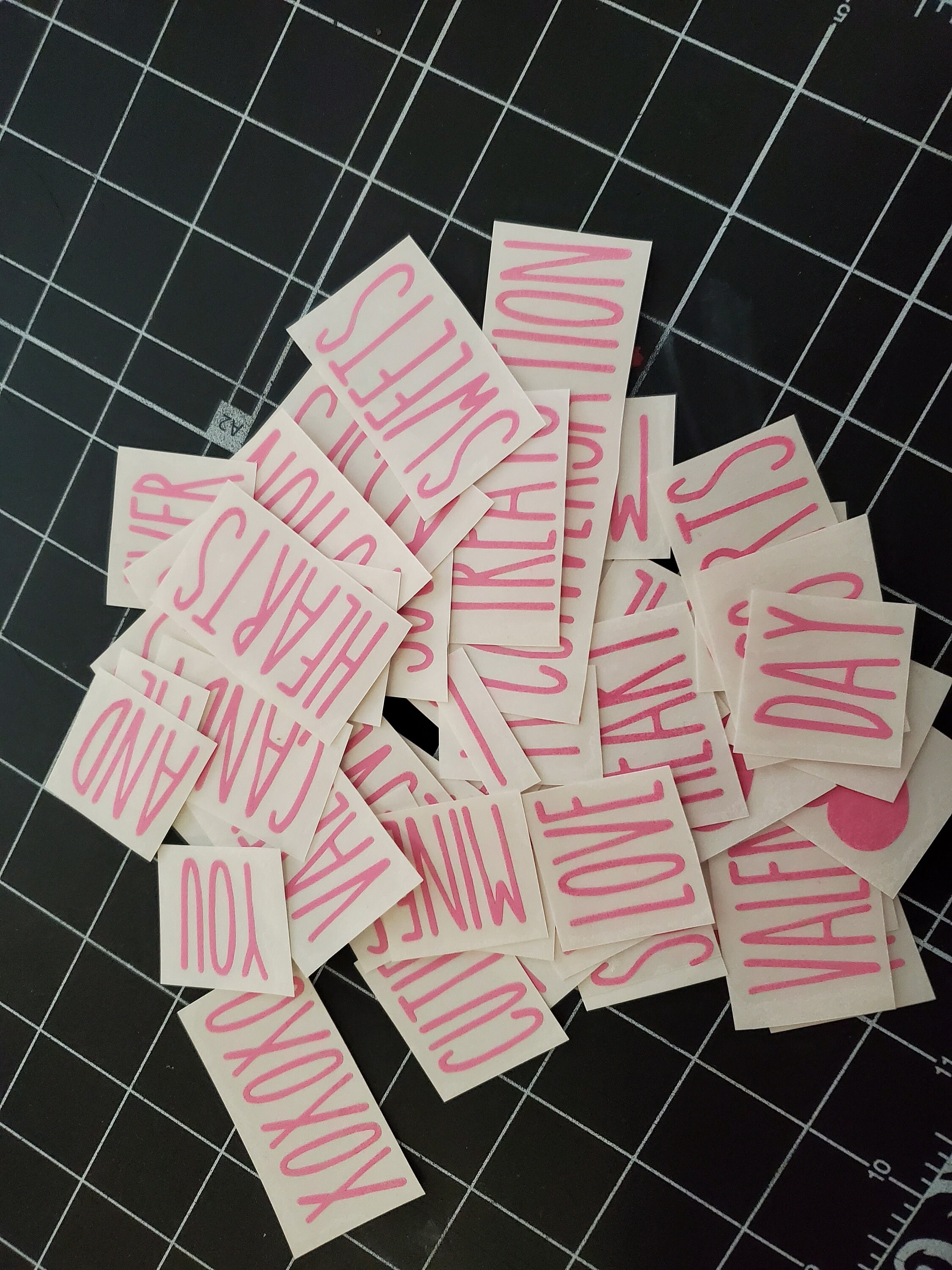 Valentine's Day Decals, Valentine Decor, Ornament Decals, Wine Glass ...