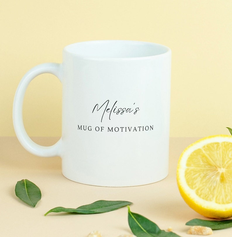 Personalized Mug of Motivation: Coffee Lover Gift - Etsy UK