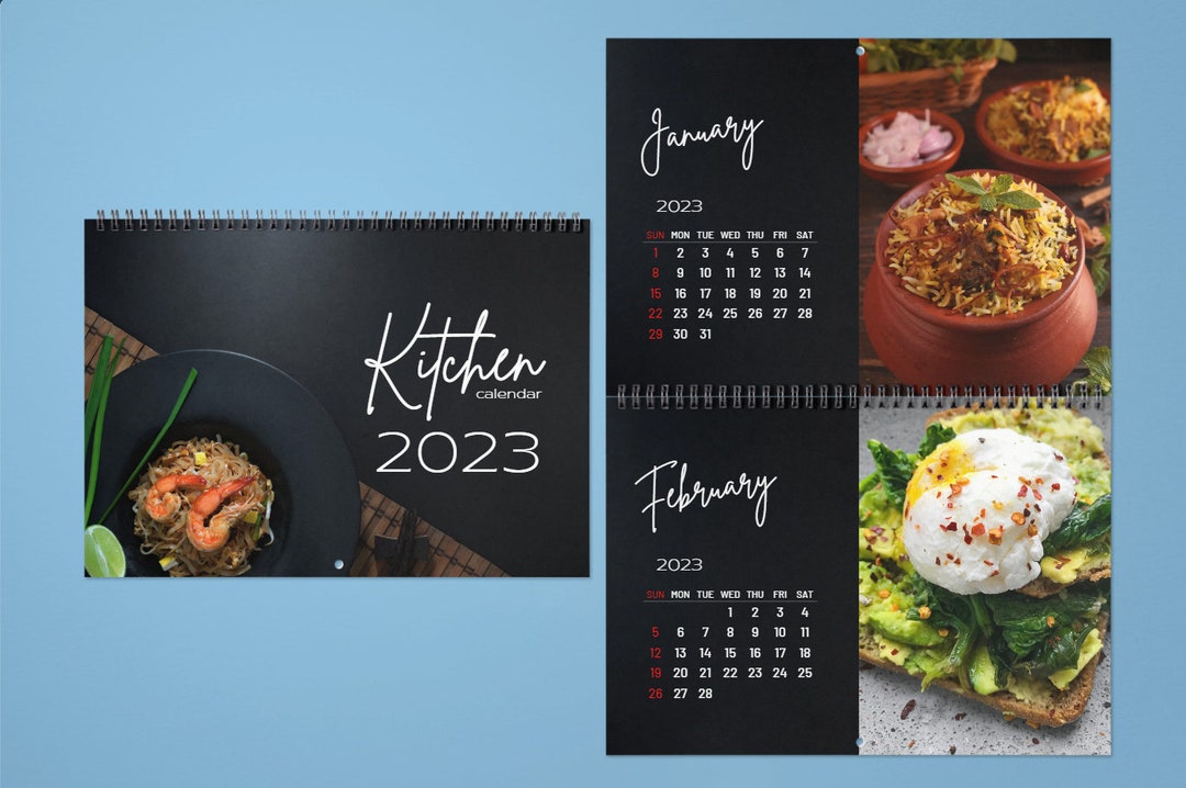Kitchen Calendar 2023 Calendar Calendar 2023 Wall Calendar - Etsy