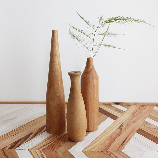 Wood Vase - Etsy