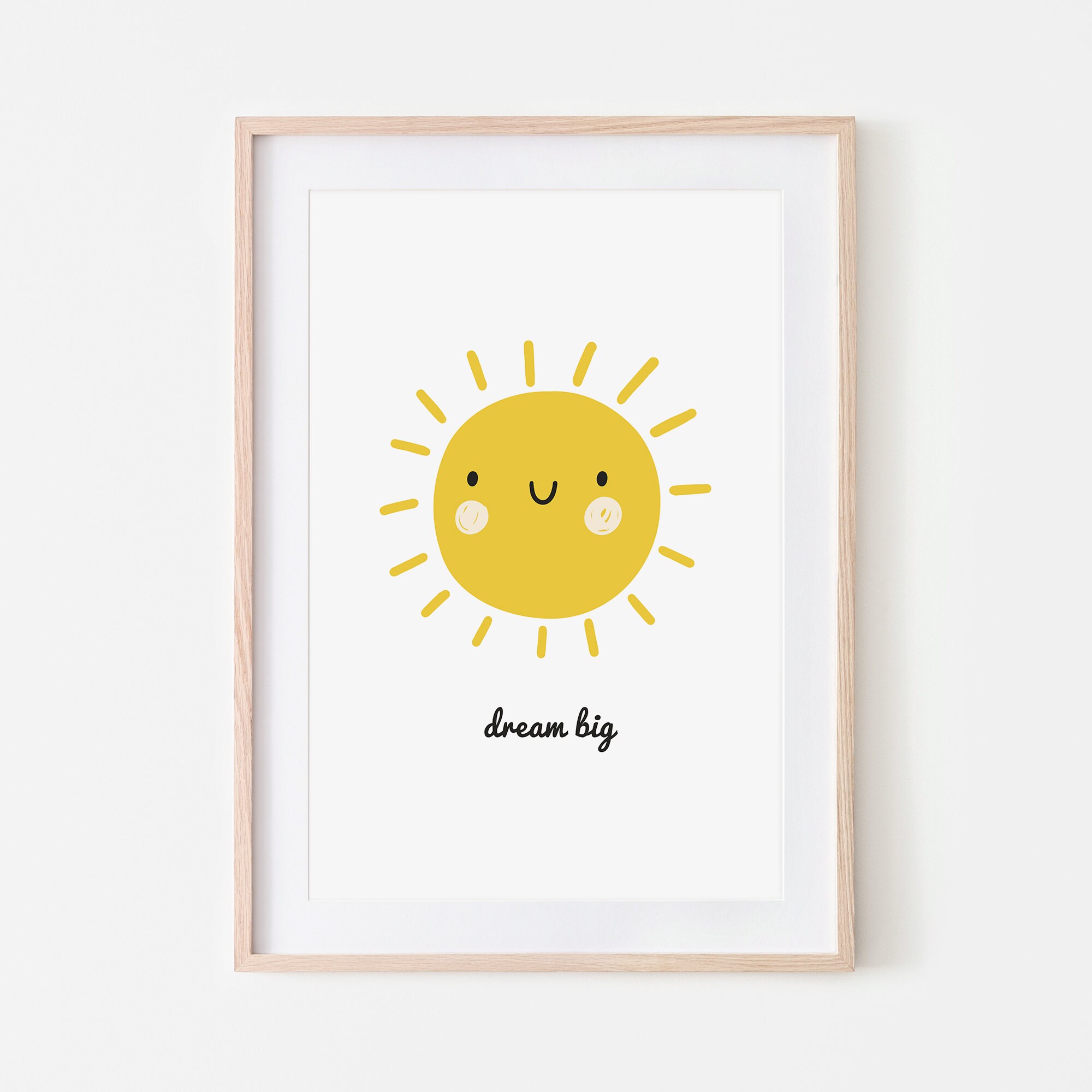 Affirmations for Kids, Love Sun Rainbow Digital Print Set of 3, Nursery ...