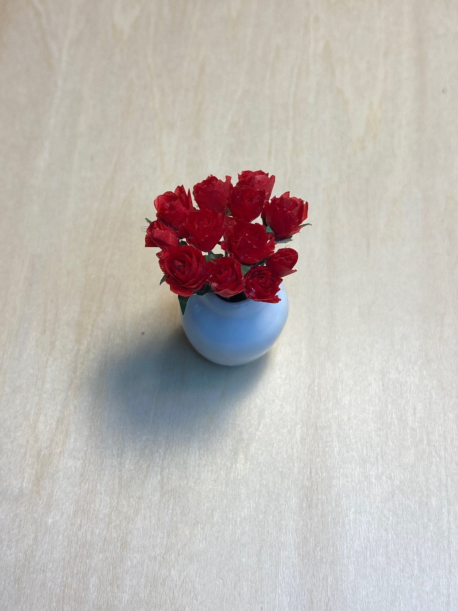 Miniature Red Roses Dollhouse 1:12 Scale Dozen Red Roses - Etsy