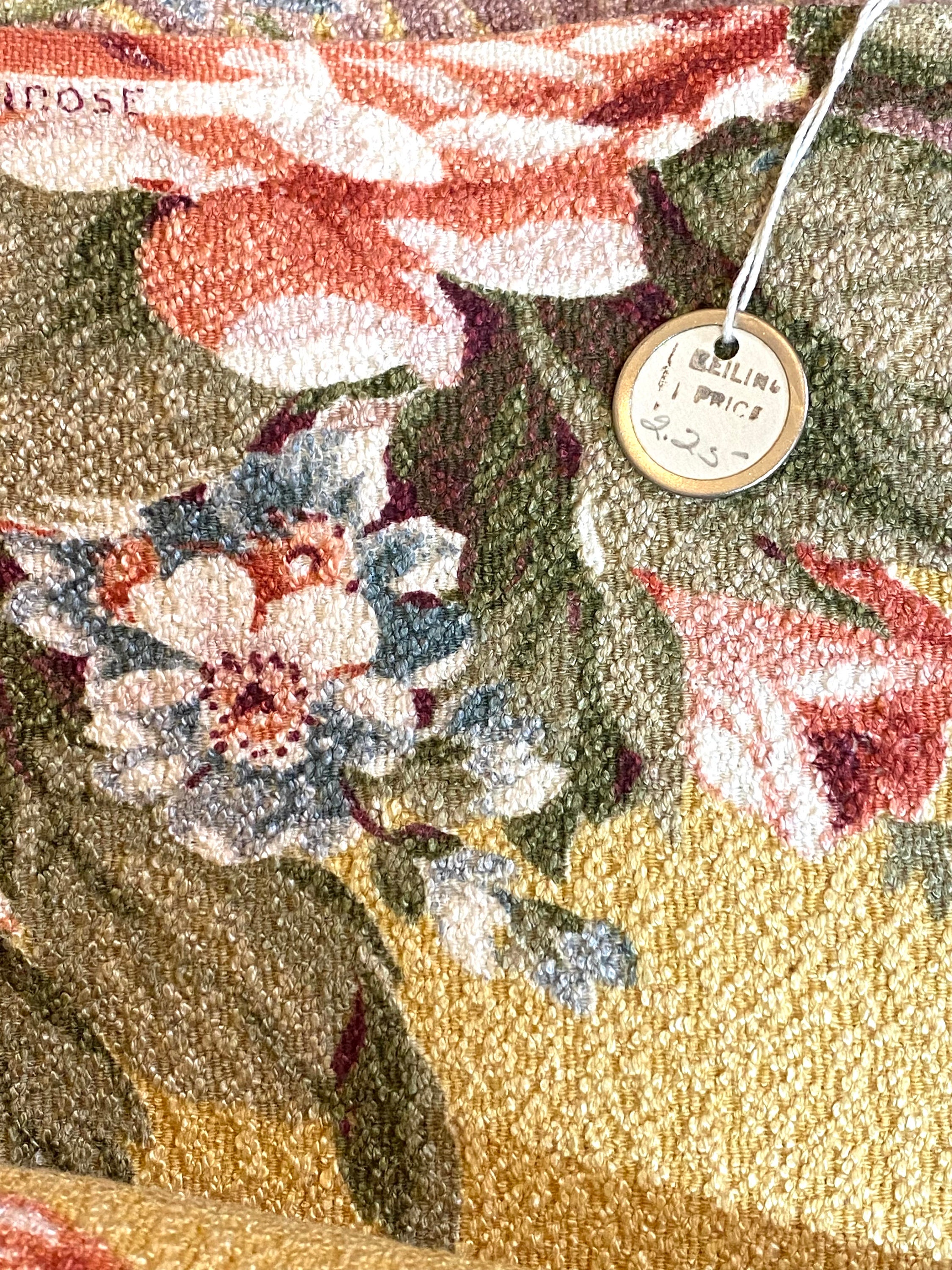 1940s Floral Bark Cloth: Mid-century Modern Fabric, Roses Print - Etsy
