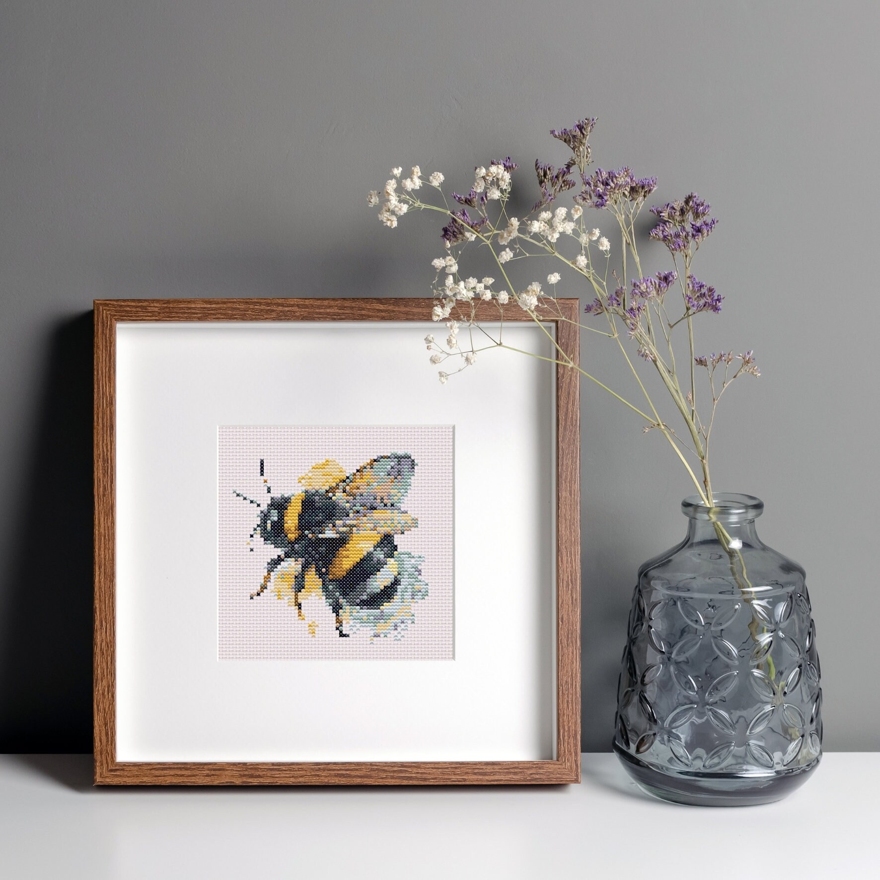 Bumble Bee Cross Stitch PDF Pattern Summer Embroidery Bumble Bee ...