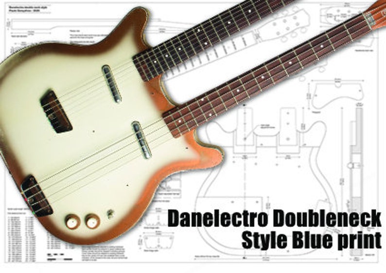 Luthier/guitar Maker Plan to Build Danelectro Double Neck Style. - Etsy