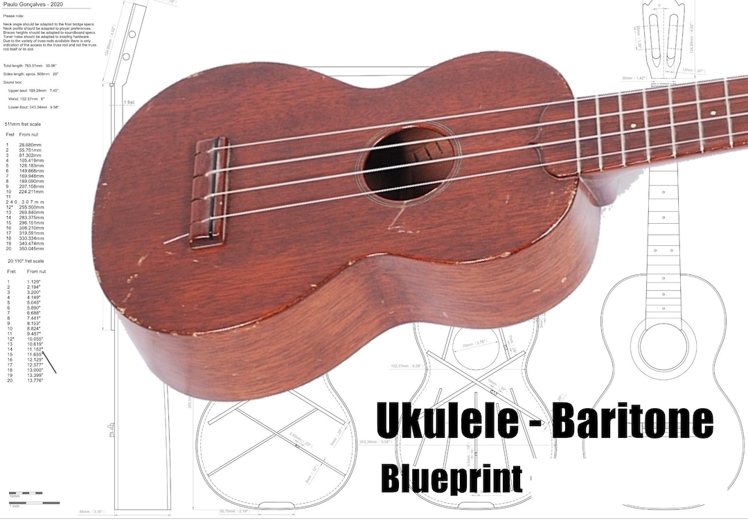 Luthier/guitar Maker Plan to Build Ukulele Baritone - Etsy