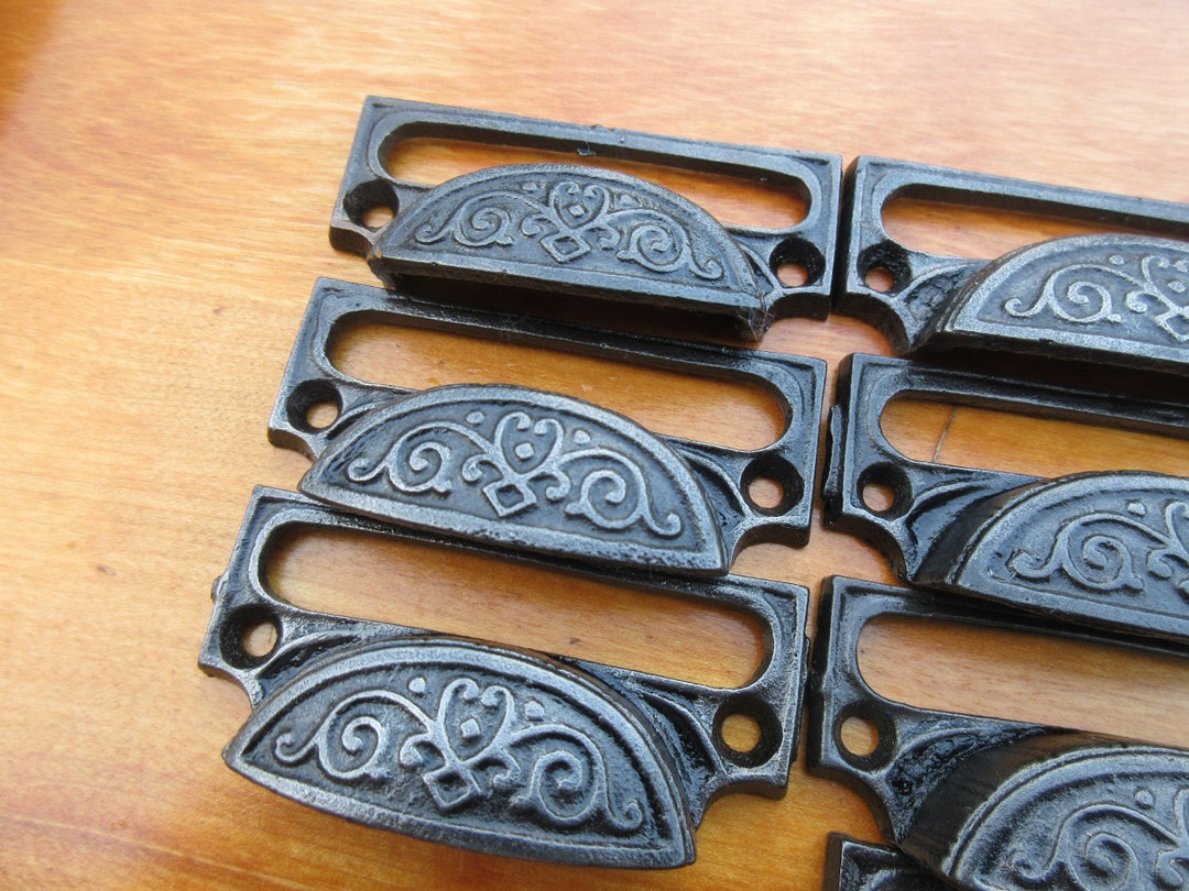 Antique Cast Iron Hamilton No. 3 Letterpress Bin Pull, Drawer Pull ...