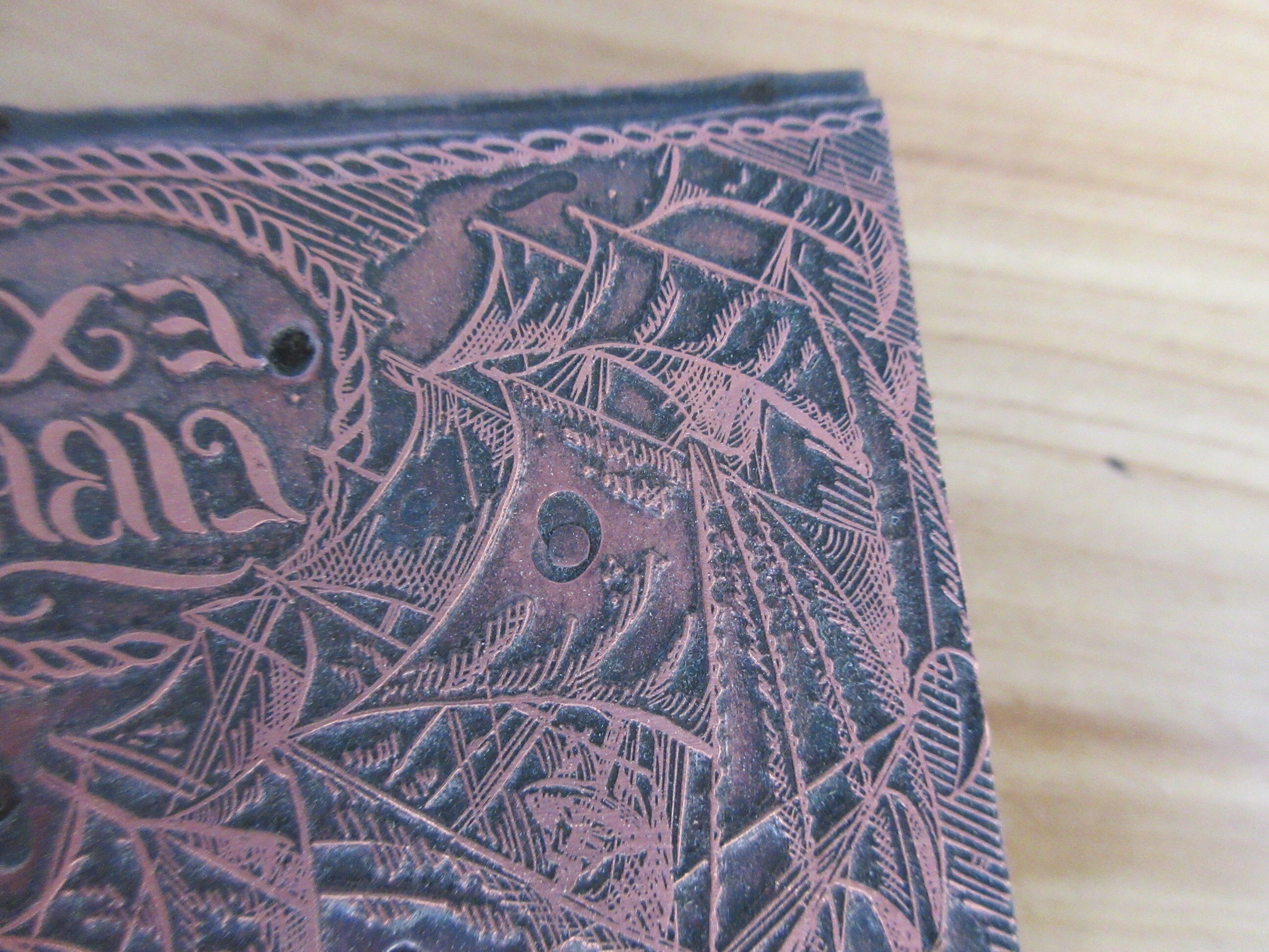 EX LIBRIS Antique Letterpress Copper Faced Print Block L38 - Etsy