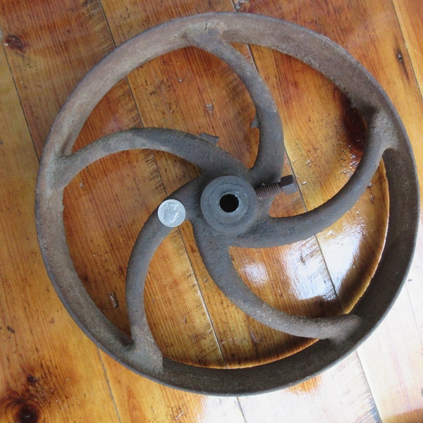 Antique Cast Iron Wheel - Etsy