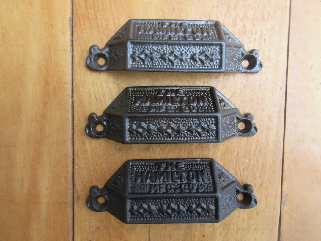 3 Antique Hamilton Cast Iron Letterpress Type Case Pulls S18 - Etsy