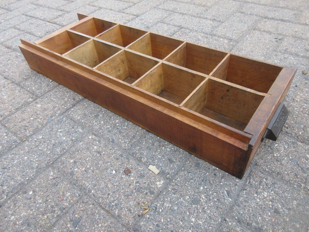 Antique Letterpress Hamilton Storage Drawer / Spacer Case / Shadow Box ...
