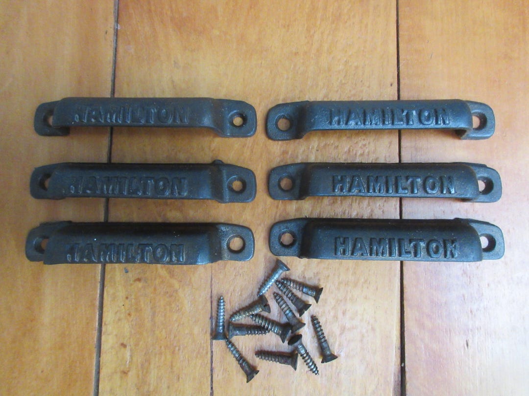 6 Antique Hamilton Cast Iron Letterpress Type Case Pulls - Etsy