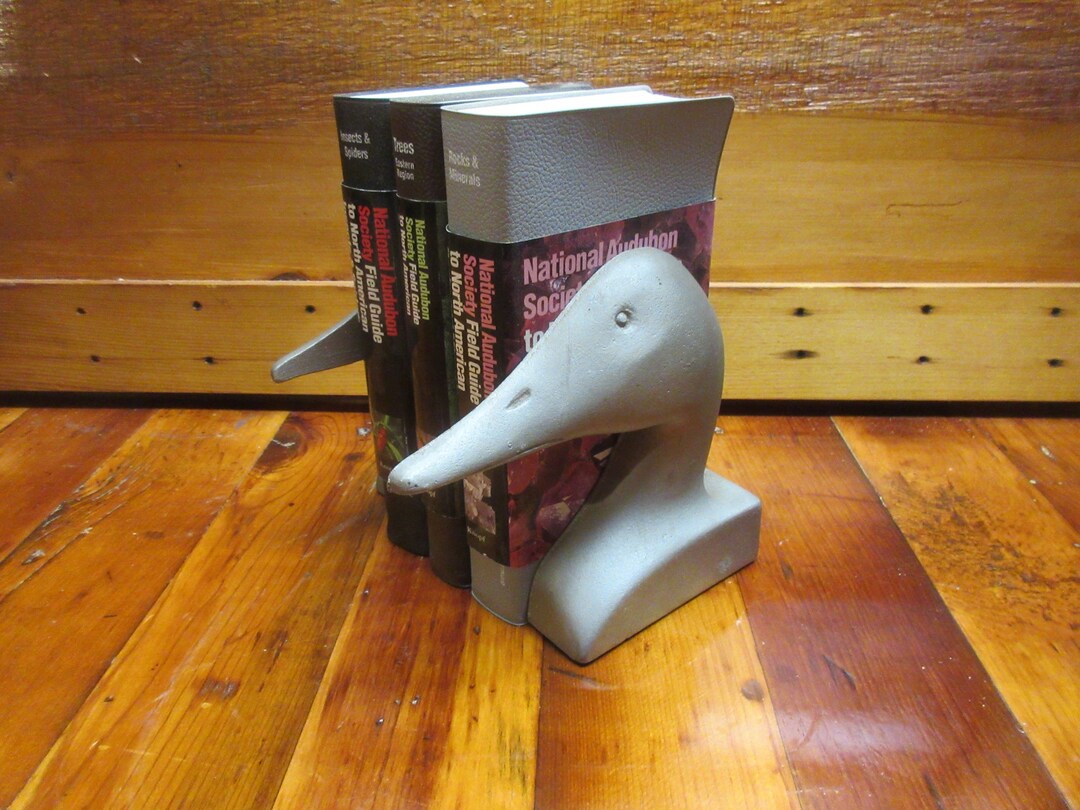 Vintage Bookends Cast Aluminum Duck Bookends - Etsy