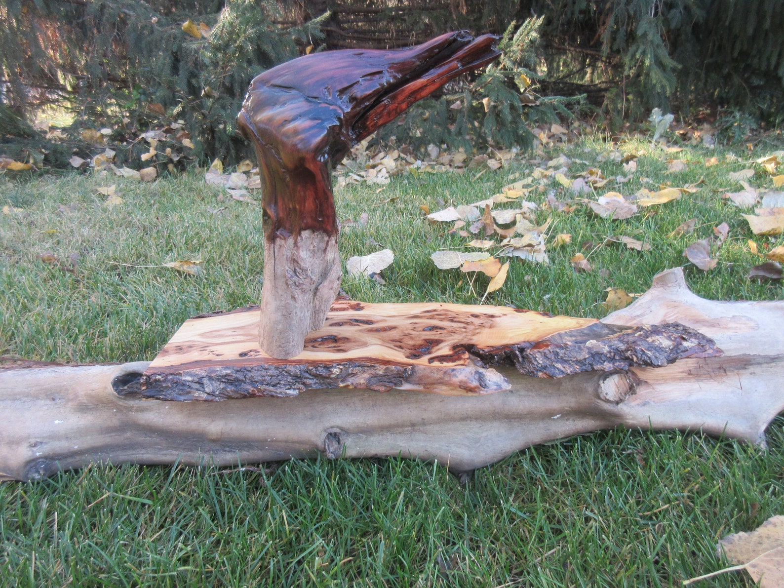 Abstract Wildlife Art, Driftwood Art - Cedar Wood Art, Shelf Art, Wall ...