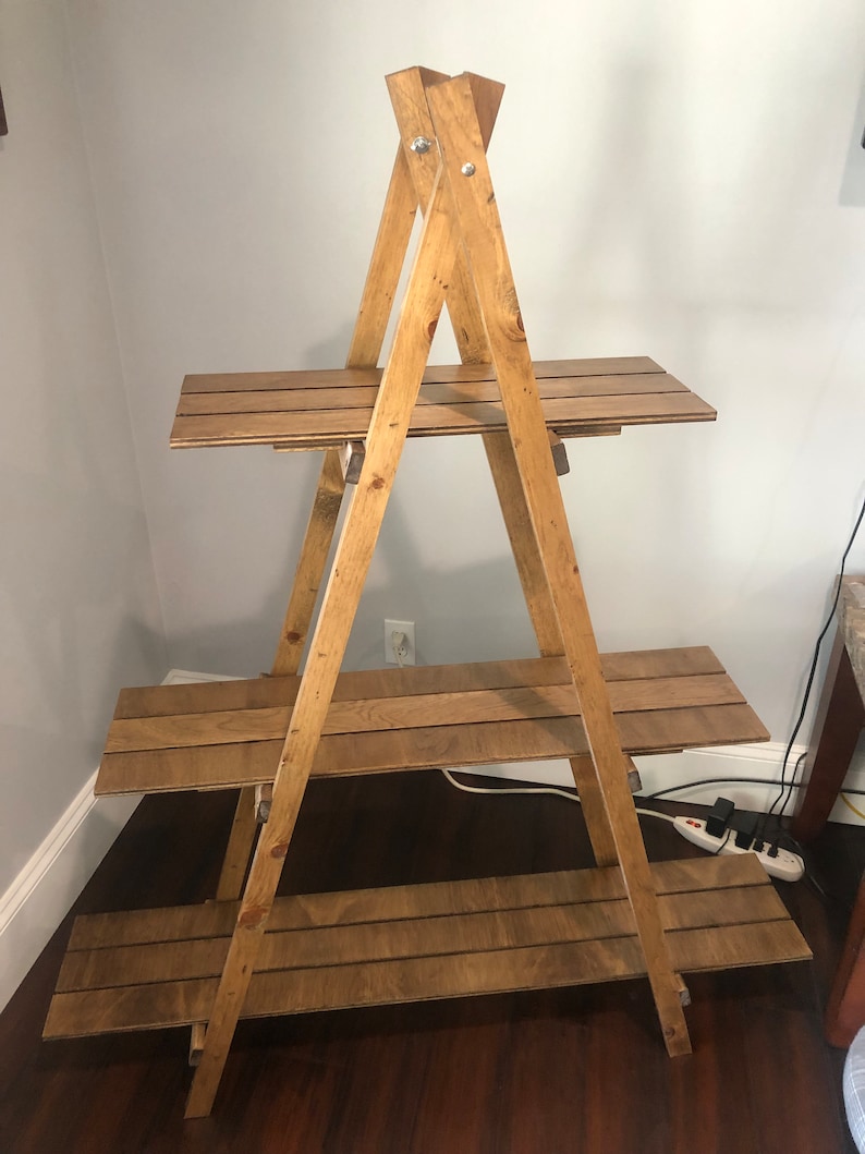 Folding Ladder Plant Stand - Etsy