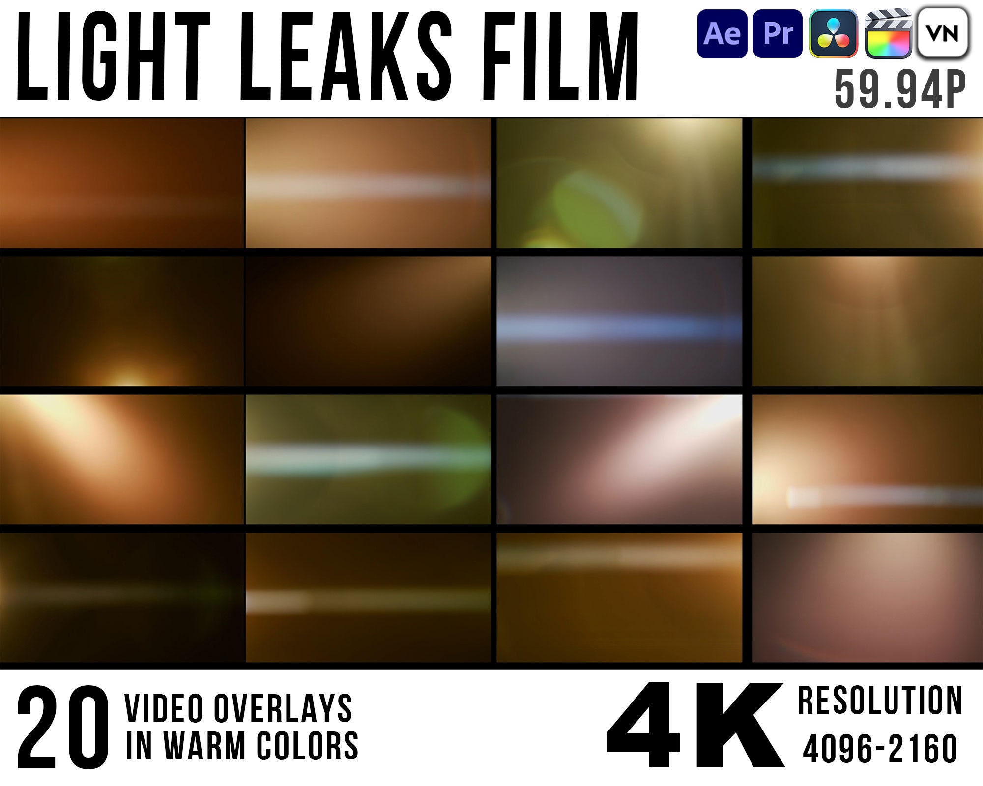 Light Leaks Overlas Pack - Etsy