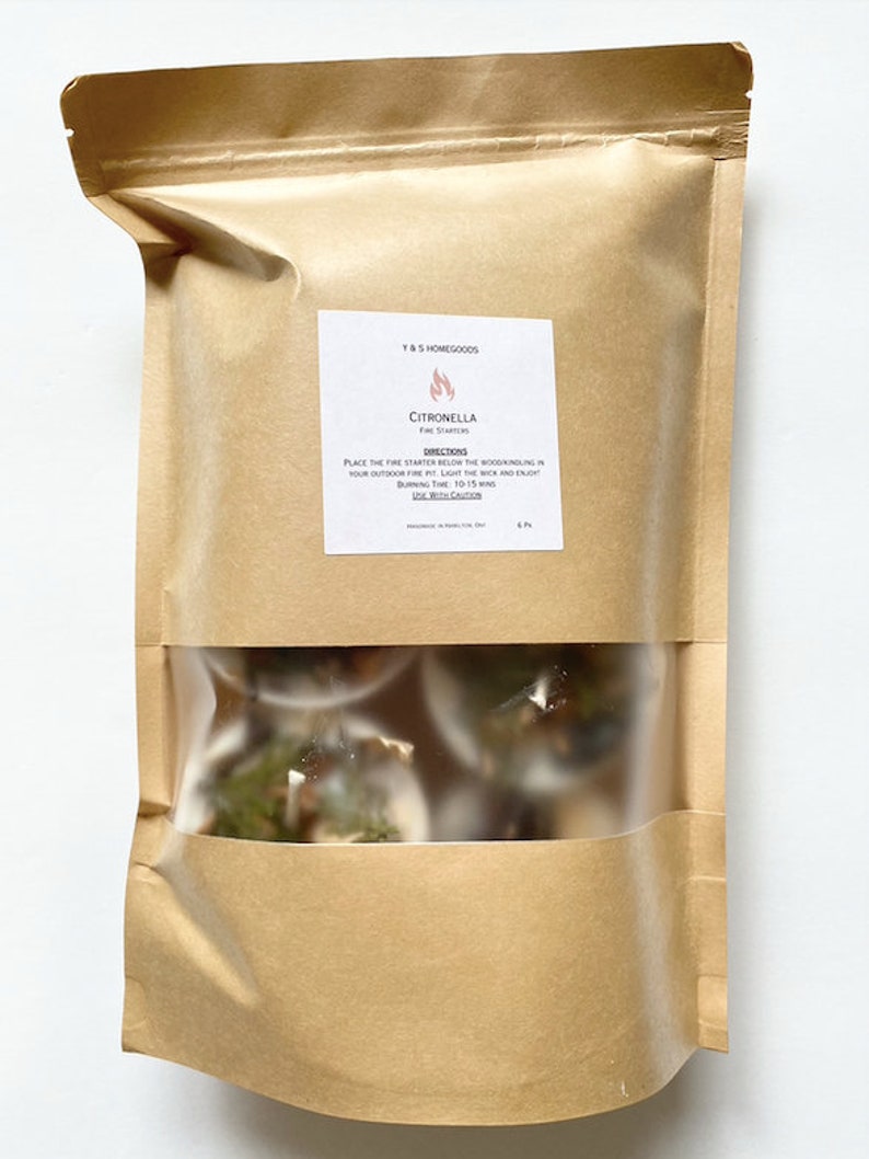 6 Pack Handmade Scented Fire Starters Fire Pit Campfire Kindling Eco ...