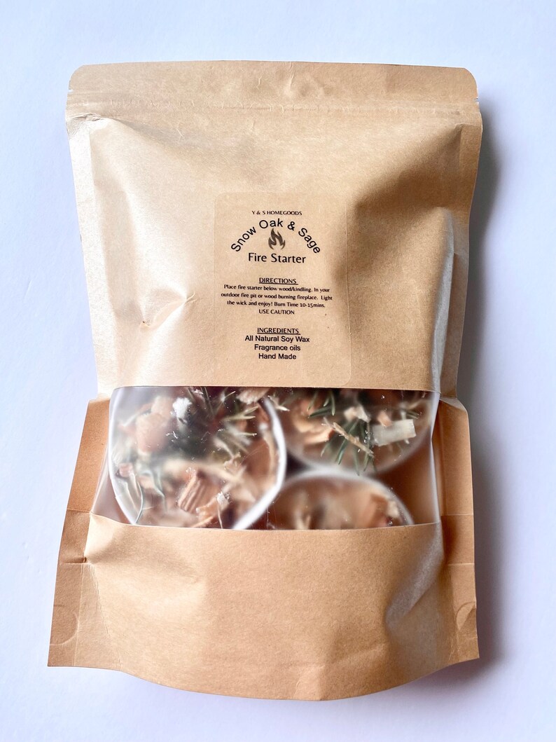 6 Pack Handmade Scented Fire Starters Fire Pit Campfire Kindling Eco ...