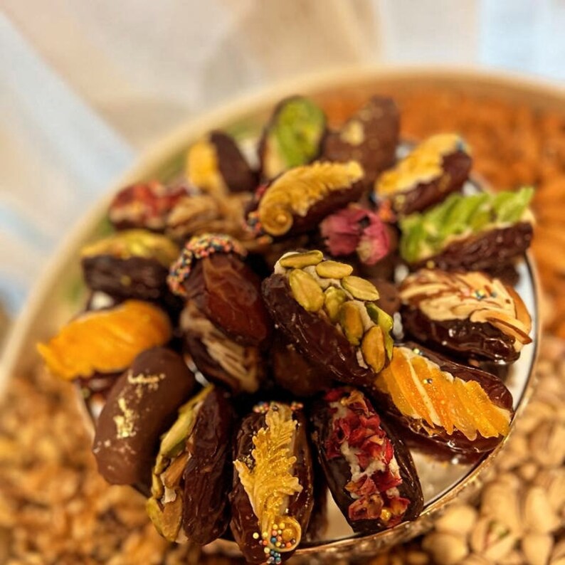 Medjool Stuffed Gourmet Dates, Pistachio Dates, Almond Dates, Luxury ...