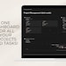 Notion Template Project Manager Dark Mode | Notion Dashboard, All in ...