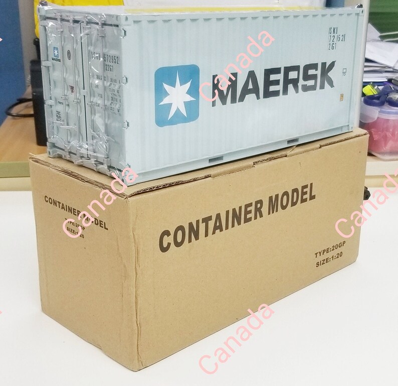 30cm Maersk 1:20 20ft Shipping Container Model New Box - Etsy