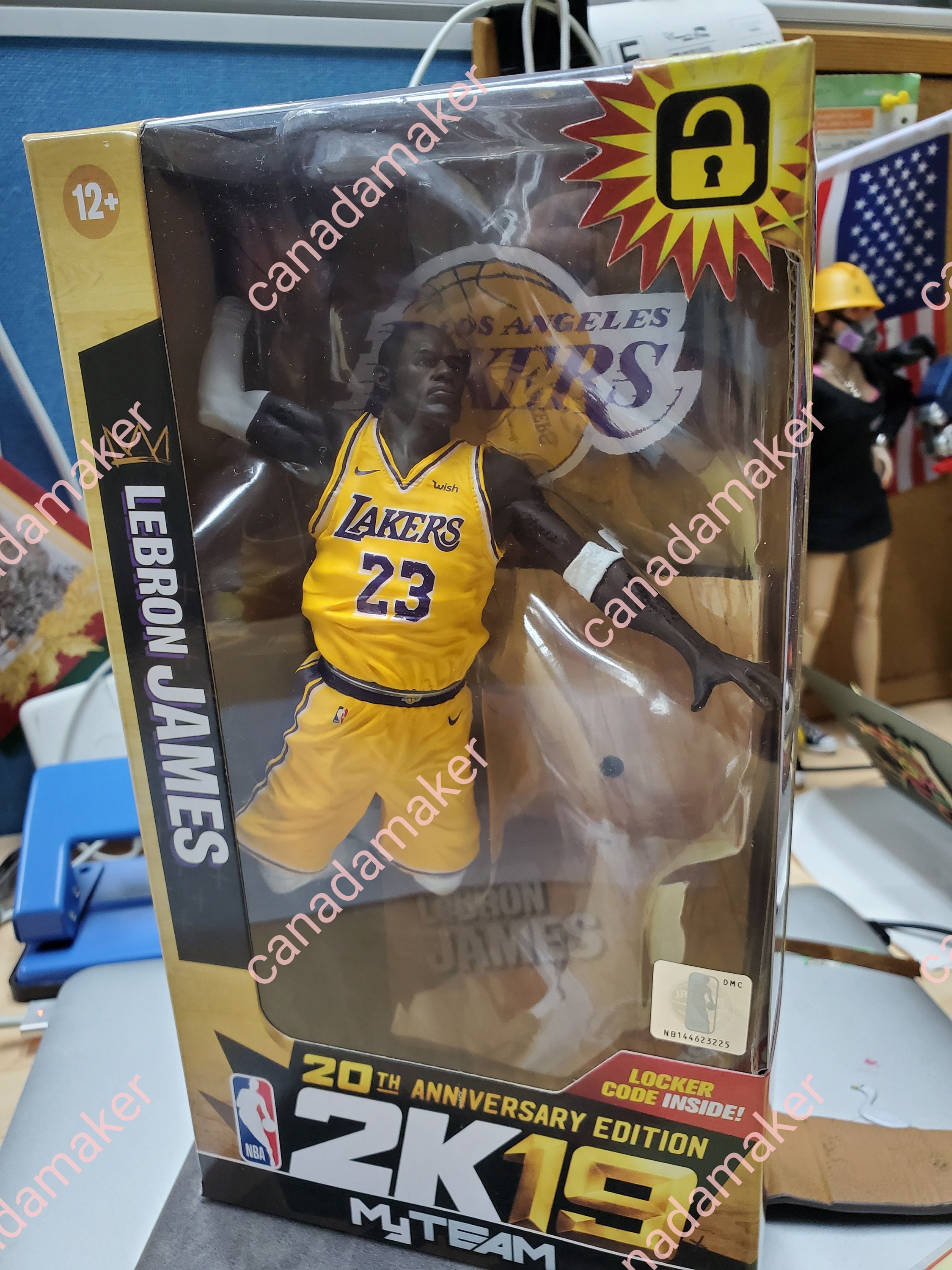 2K19 NBA 23 Lebron James Lakers Basketball Mcfarlane 7 Figure Toy New ...