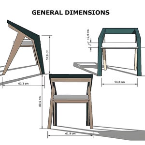 Modern Plywood High Chair Construction Plans - Easy DIY With Minimal ...