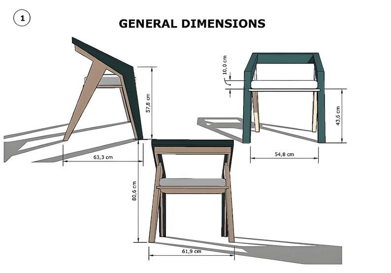 Modern Plywood High Chair Construction Plans - Easy DIY With Minimal ...