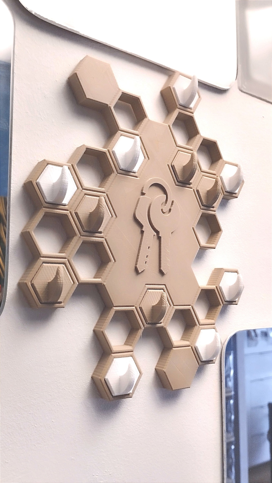 Aesthetic Wall Key Holder for 3D Printing - Etsy