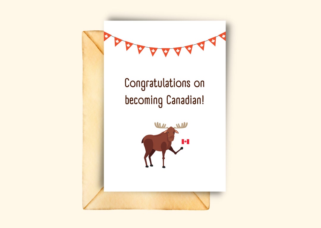 Canadian Citizenship Card Immigration Canada Becoming - Etsy