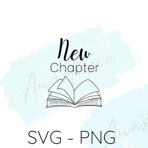 New Chapter Svg, Just One More Chapter Svg, Reading Teacher Svg, Book ...