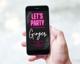 Electronic Invitation, Digital Grad Invite, Birthday Ecard, Mobile ...