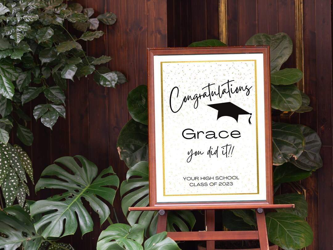 Graduation Party Welcome Sign, Graduation Welcome Poster, Welcome ...