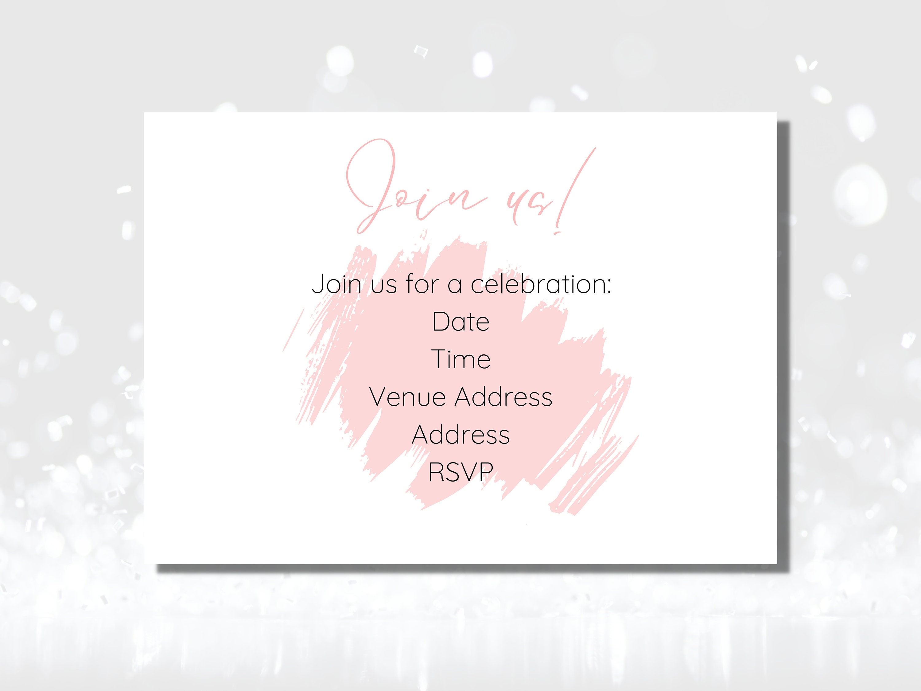 Grad Party Invite, Editable Template, Announcement Grad, Card Template ...