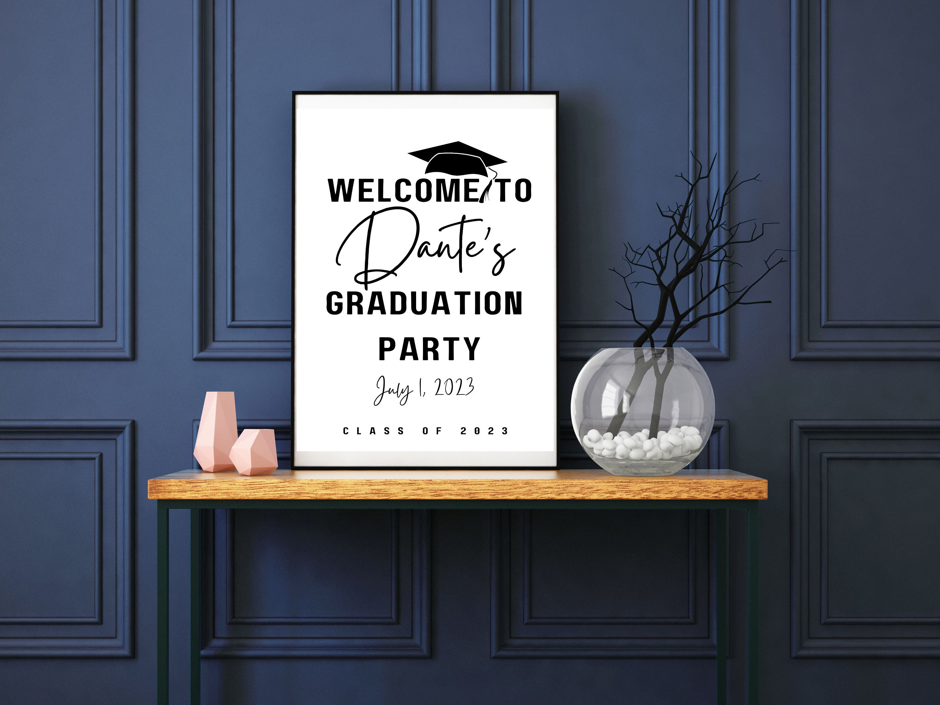 Graduation Party Welcome Sign, Graduation Welcome Poster, Graduation ...
