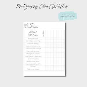Photographer Client Workflow, Photography Business, Client Management ...