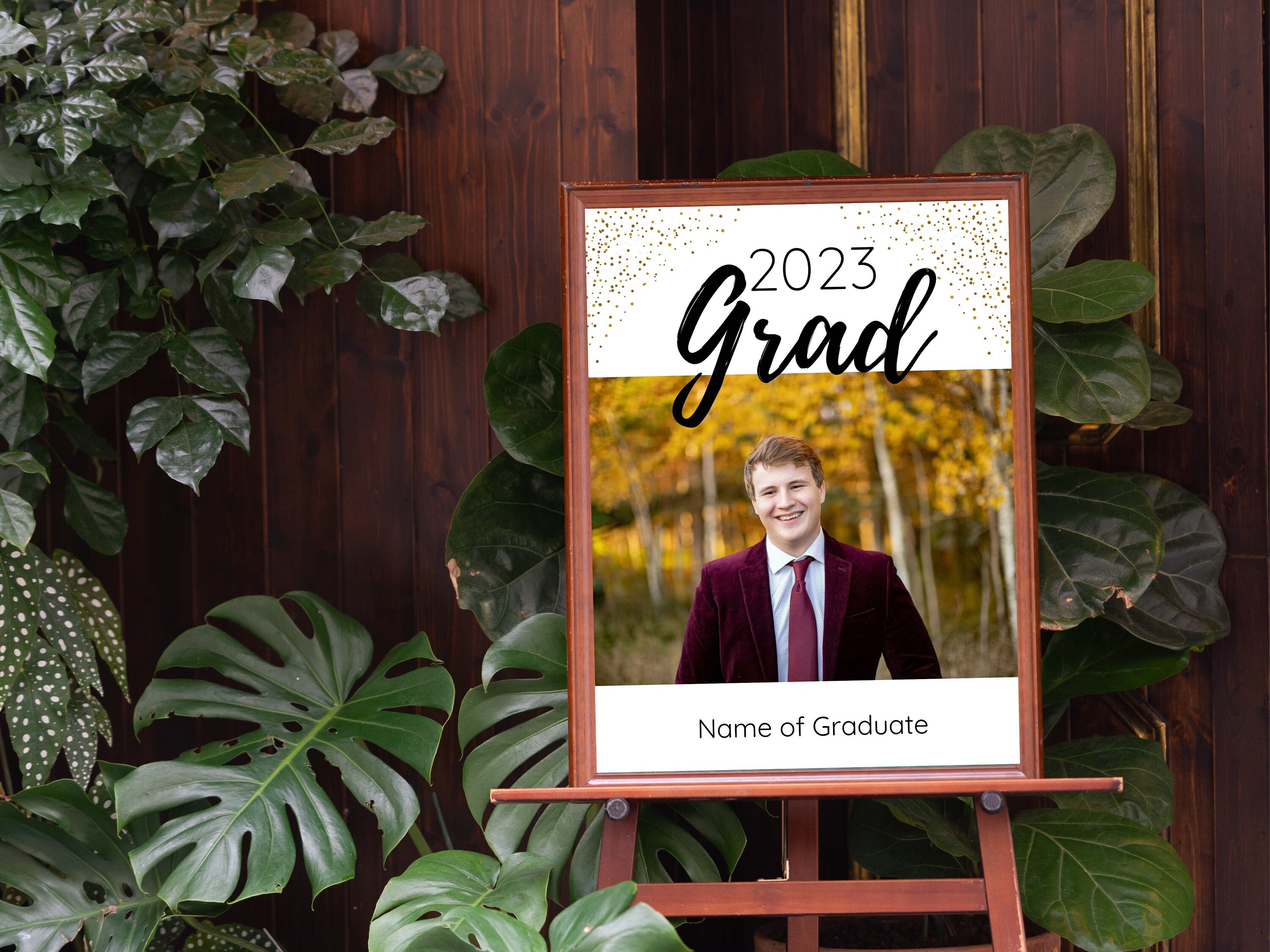 Graduation Party Welcome Sign, Graduation Welcome Poster With Photo ...