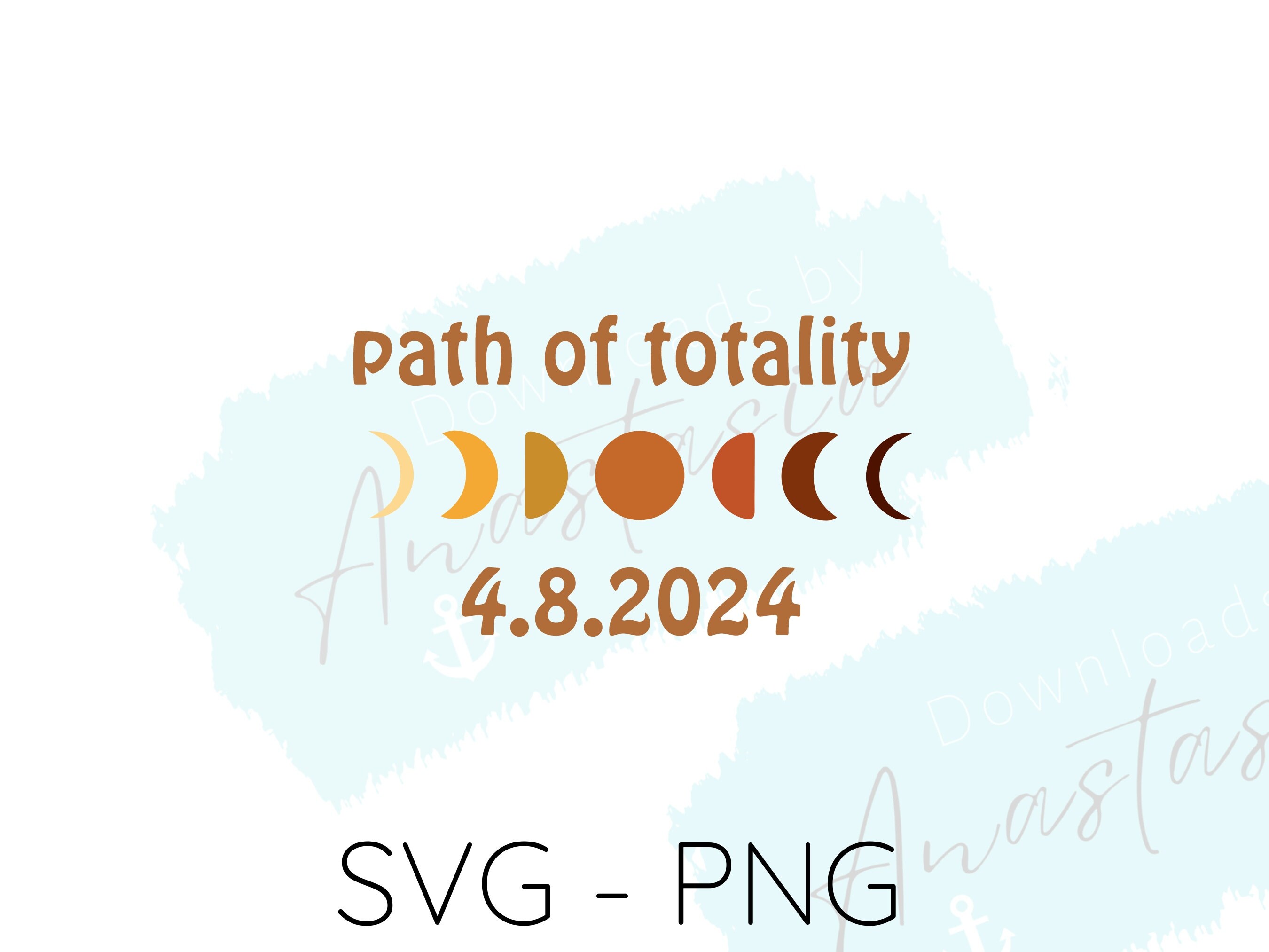 Solar Eclipse 2024 SVG, Path of Totality, Total Solar Eclipse Viewing ...
