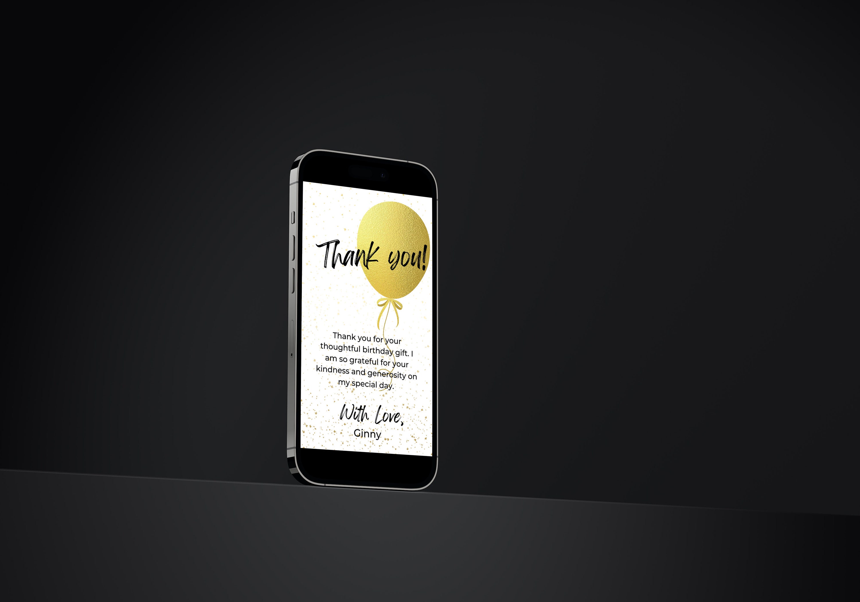 Electronic Thank You Card, Digital Birthday Card, Birthday Ecard ...