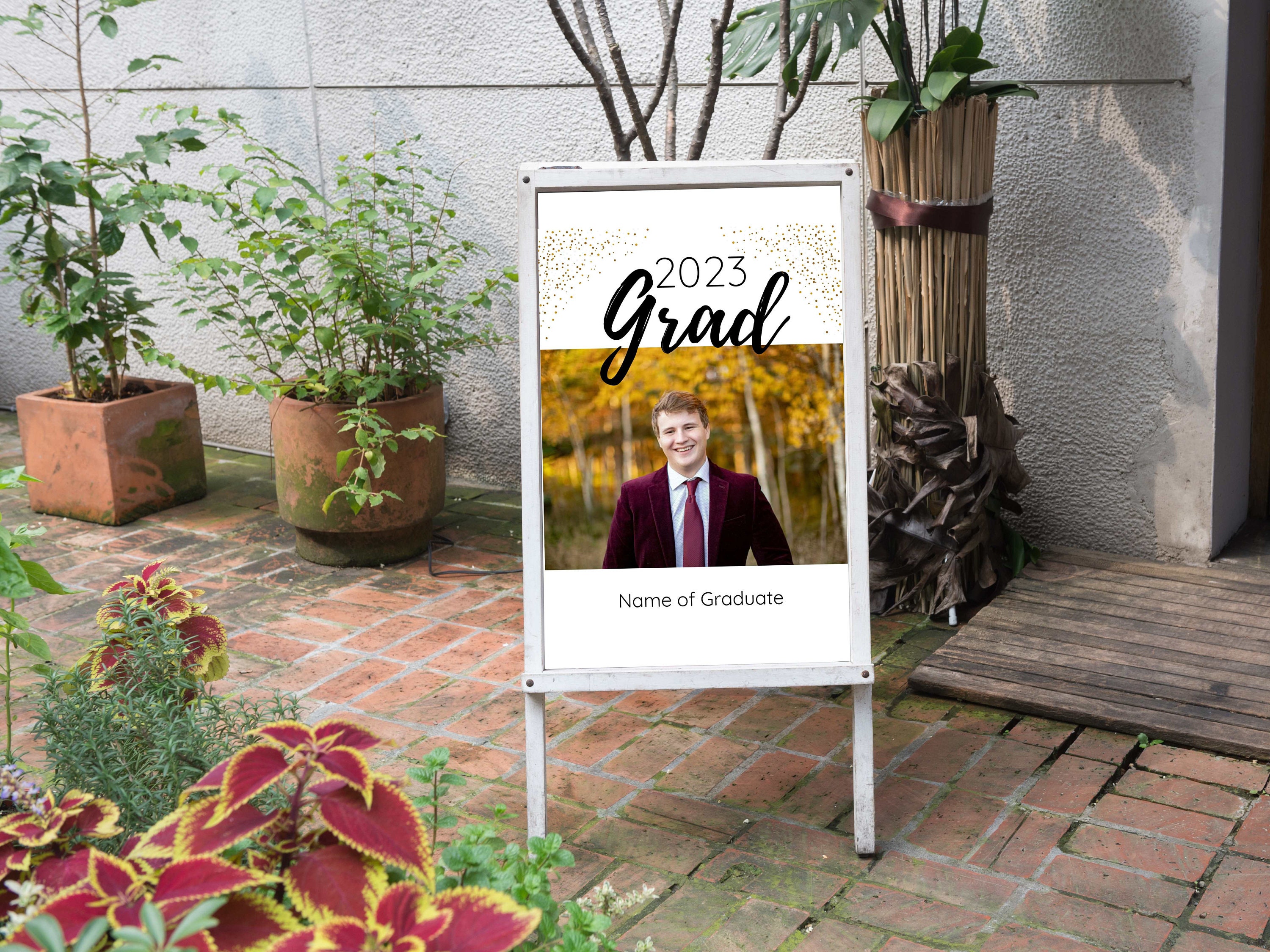 Graduation Party Welcome Sign, Graduation Welcome Poster With Photo ...