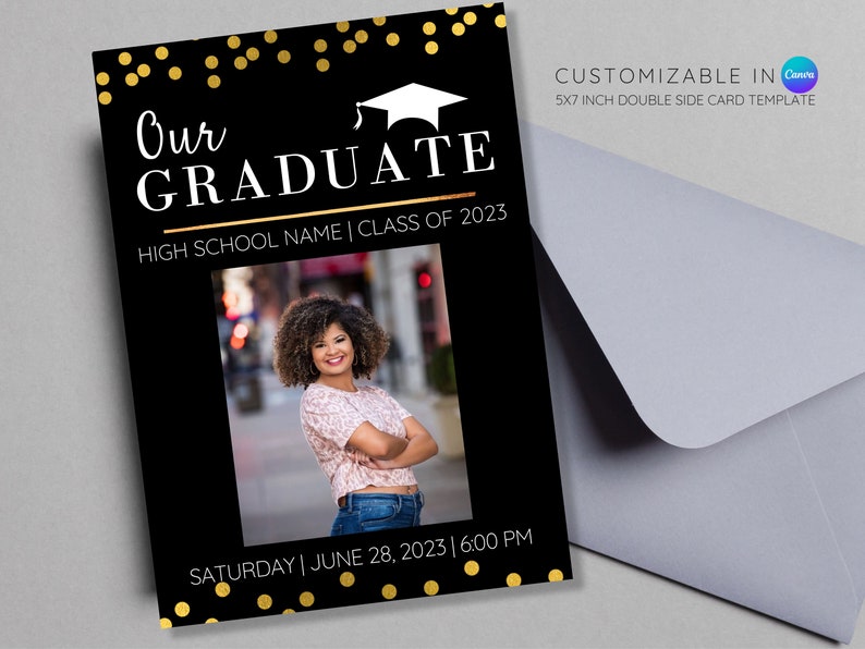 Graduation Announcement Template, Class of 2023, Graduation Party ...
