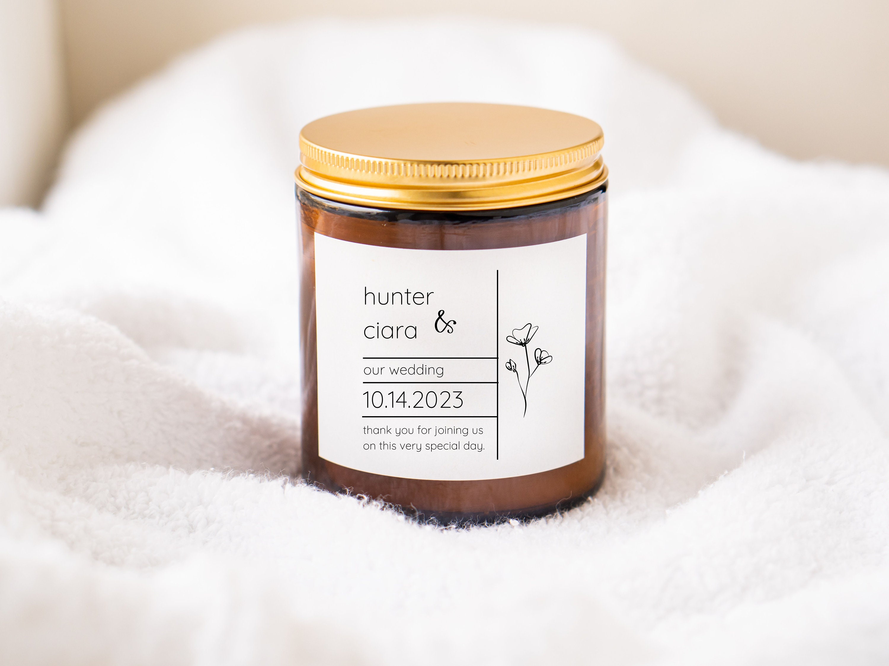 Candle Label Template | Editable Candle Label | Candle Label Template ...
