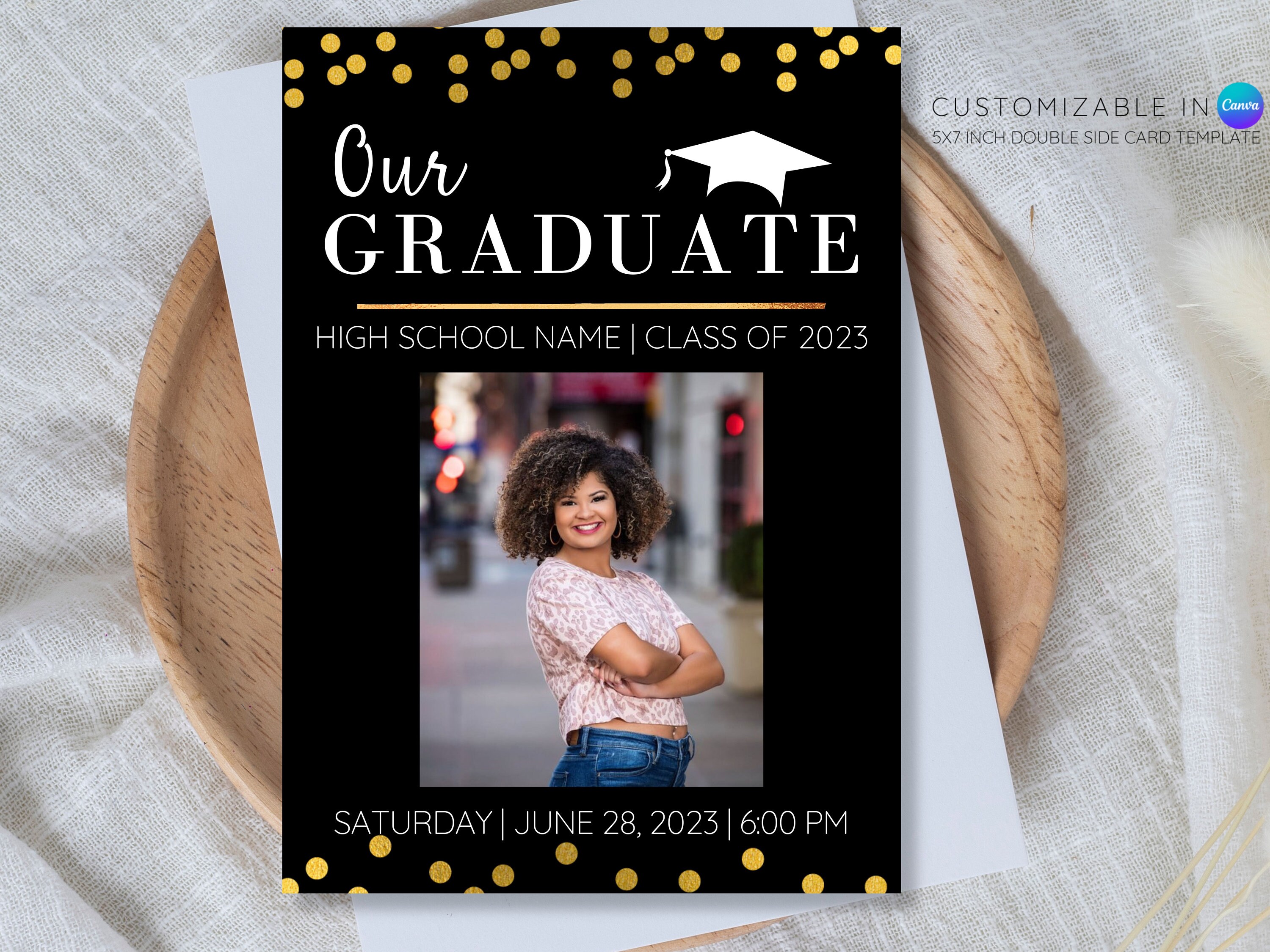 Graduation Announcement Template, Class of 2023, Graduation Party ...