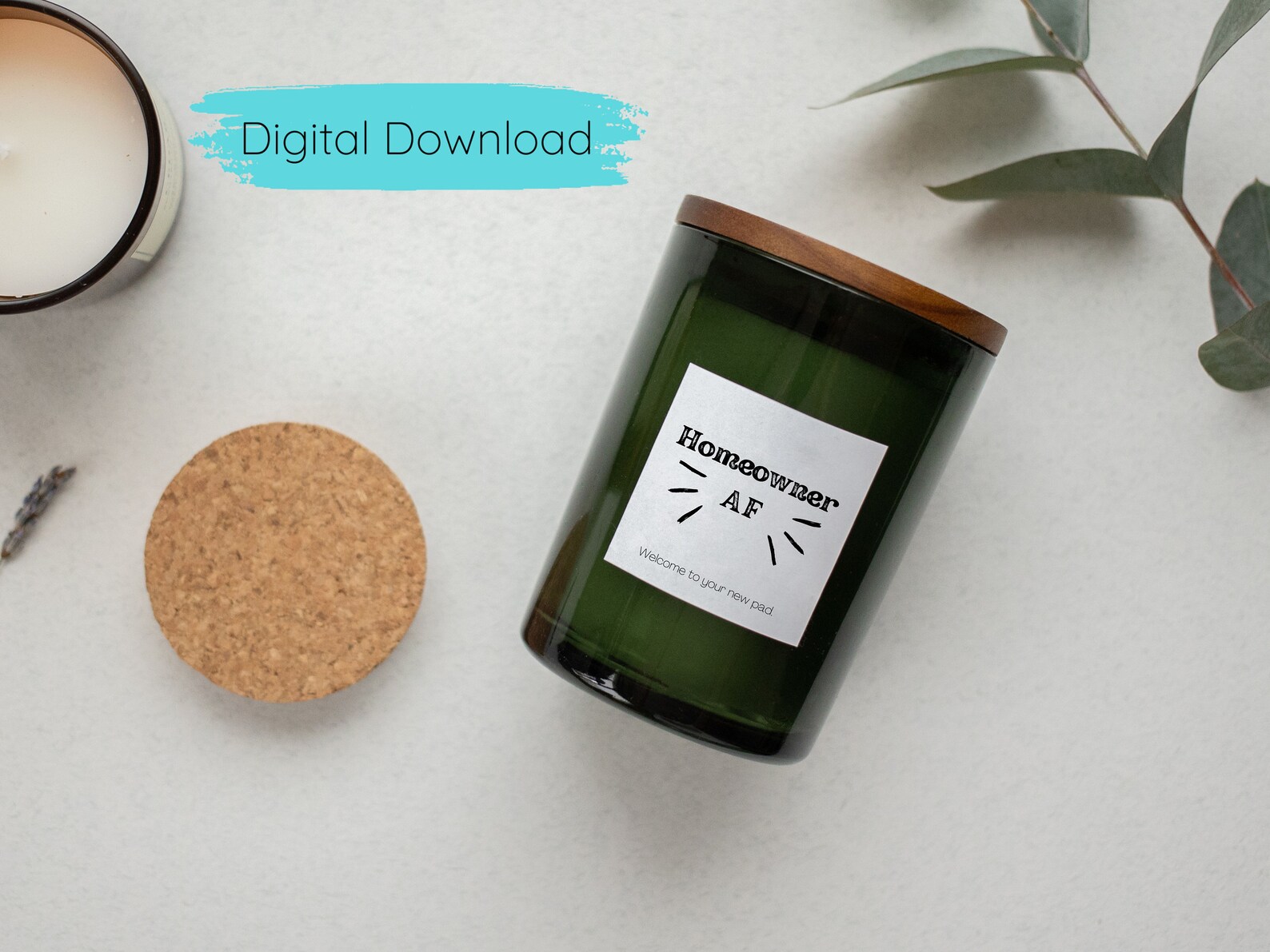 Printable Candle Labels Template, Modern Candle Label Design, Custom ...