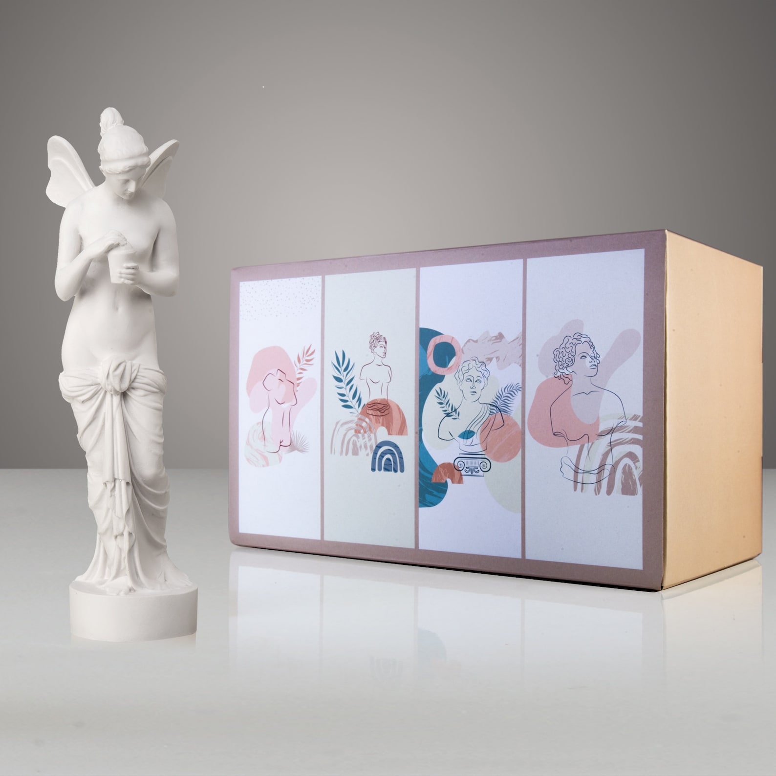 Psyche, the Greek Goddess of Soul Statue With Angel Wings, Roman ...