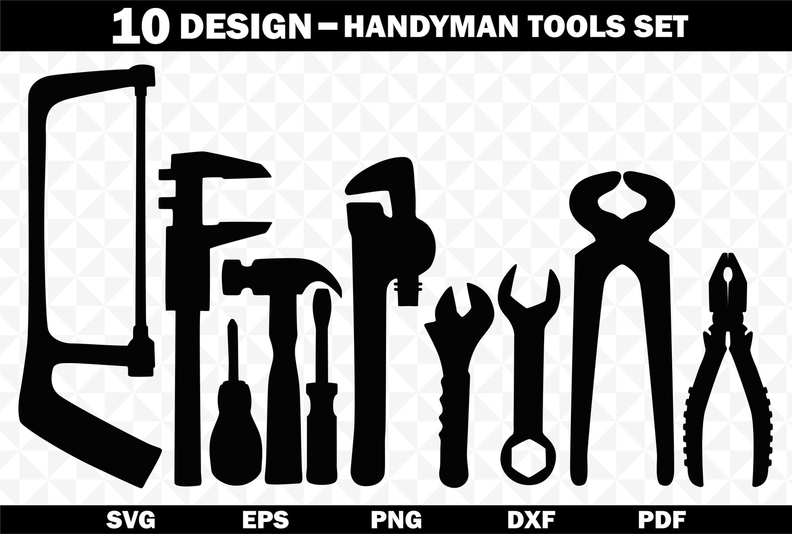 Handyman Tools SVG Bundle, Handyman Tools Clipart, Repairs Tools ...