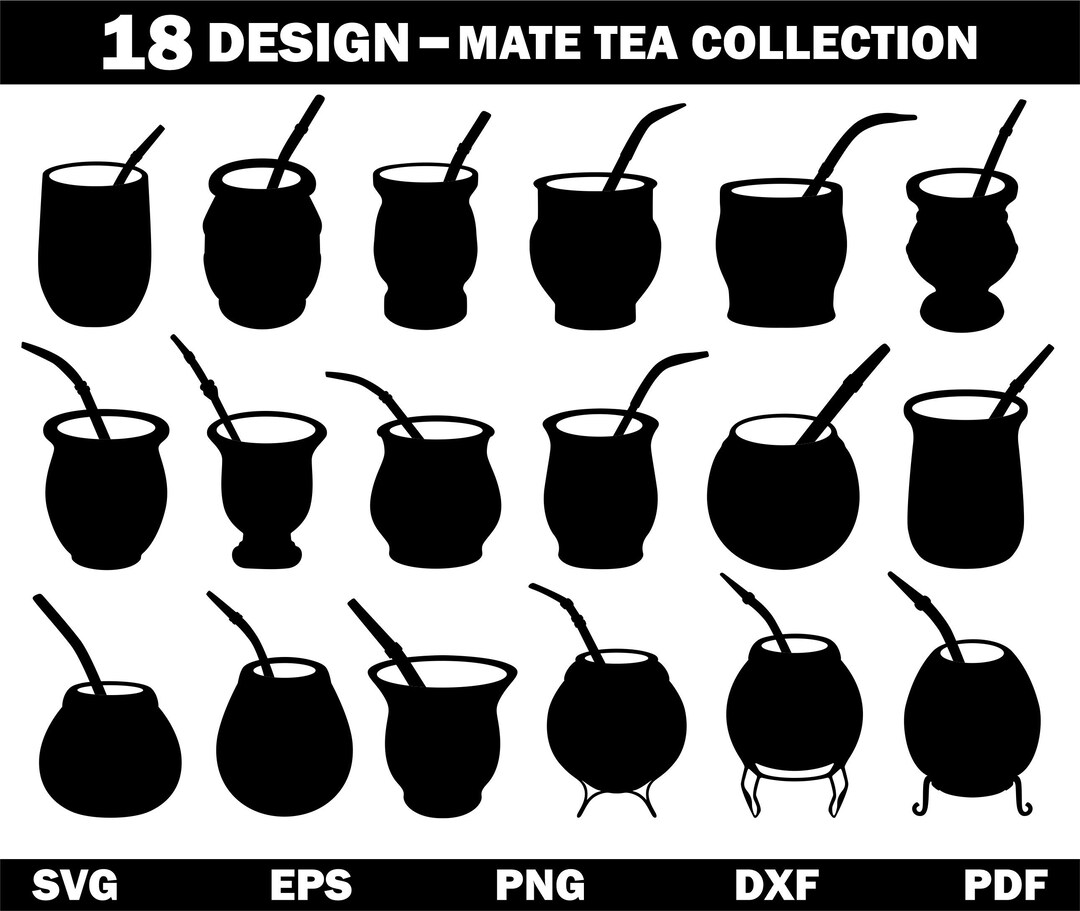 Mate Tea SVG, Argentinian Mate Tea SVG, Mate Tea Clipart, Yerba Mate ...